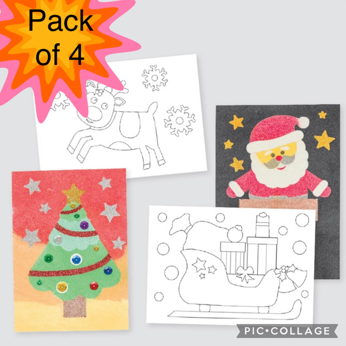 Glitter Art - Christmas Pack A – Glitter Overload